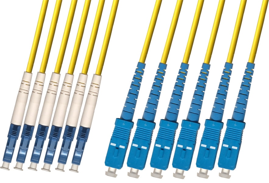RiteAV - Direct Burial/Outdoor LC-SC 6-Strand Fiber Optic Cable - Sing