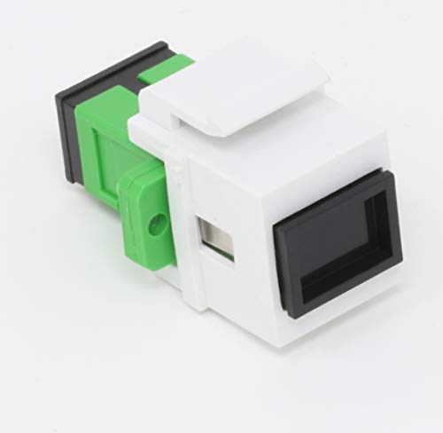 Fiber Optic Keystone Coupler Jack SC Simplex Singlemode APC - White ...