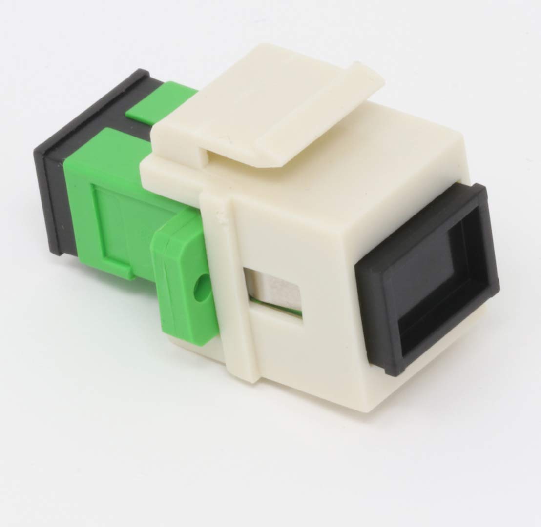 Fiber Optic Keystone Coupler Jack SC Simplex Singlemode APC - Light Al ...
