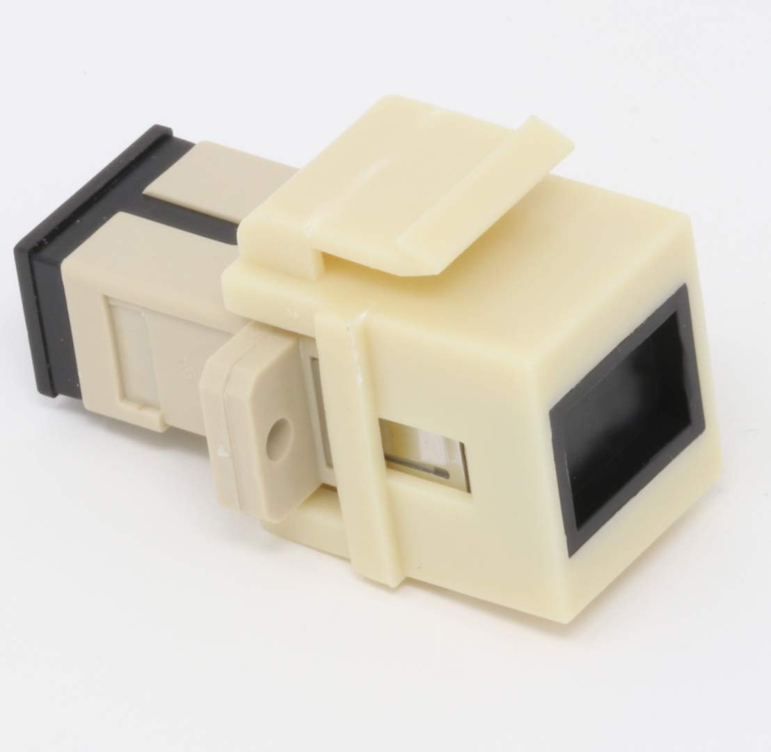 Fiber Optic Keystone Coupler Jack SC Simplex Multimode - Ivory – RiteAV