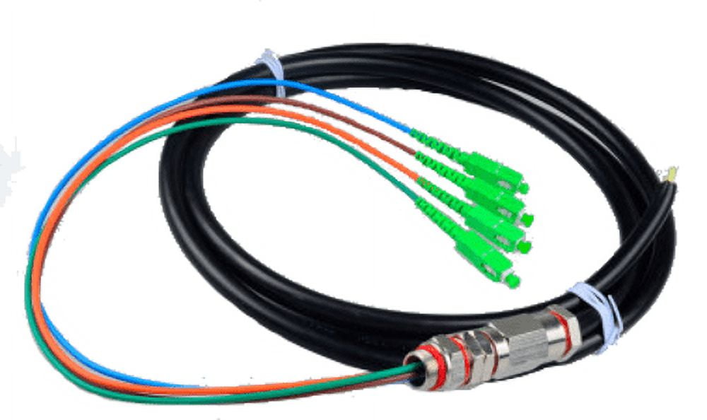 Ultra Spec Cables - SC/APC (4 Strand) Singlemode (9/125) Fiber Optic W ...