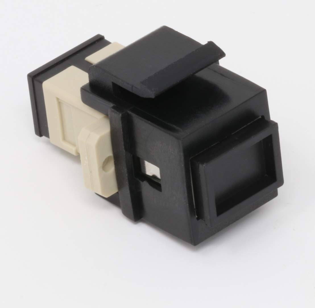 Fiber Optic Keystone Coupler Jack SC Simplex Multimode - Black – RiteAV