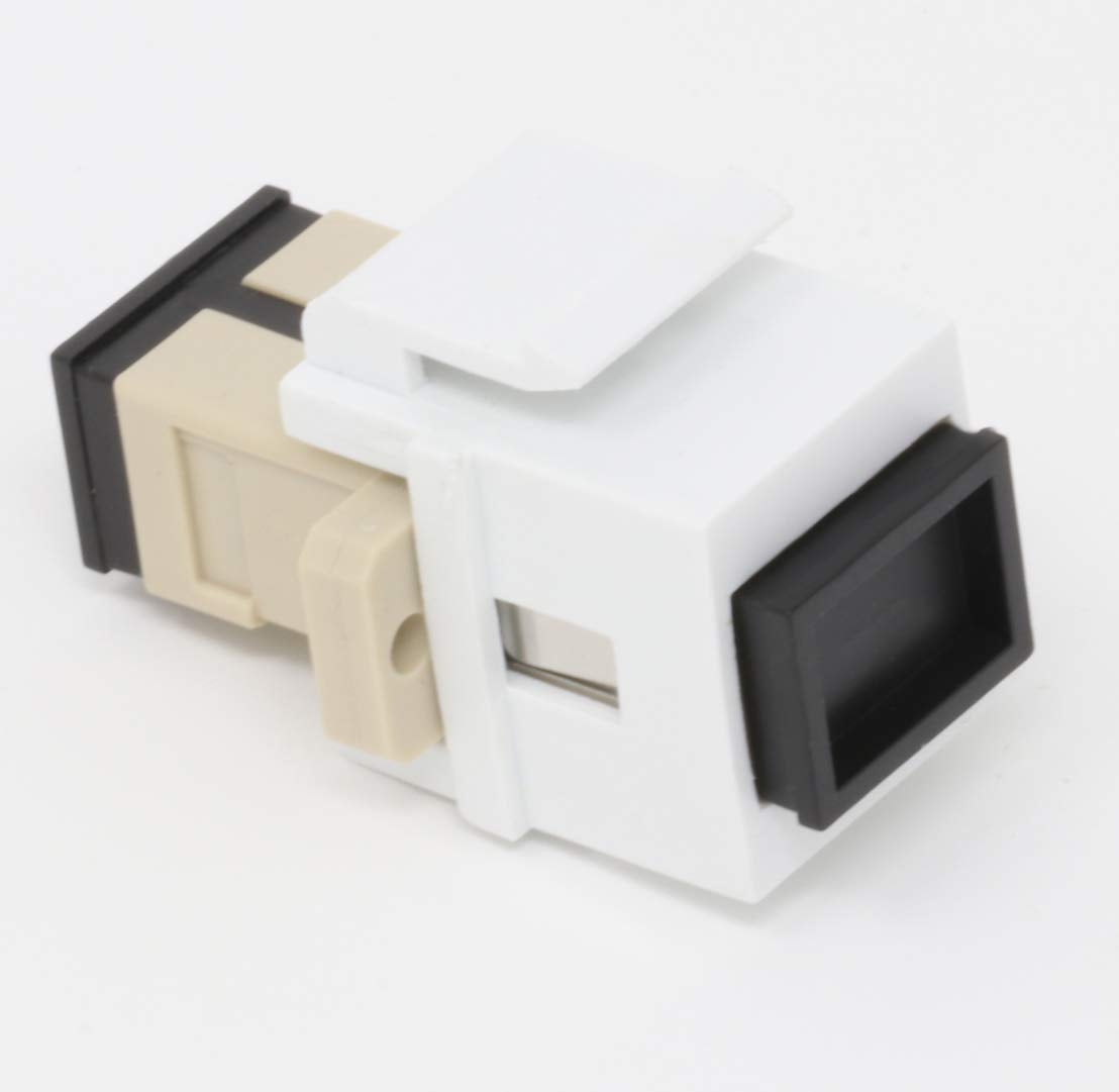 Fiber Optic Keystone Coupler Jack SC Simplex Multimode - White – RiteAV