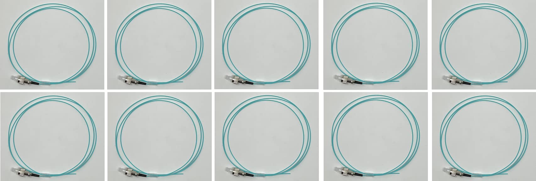 Ultra Spec Cables 10 Pack FC 10 GB Multimode 50/125 Simplex Pigtail Fi ...