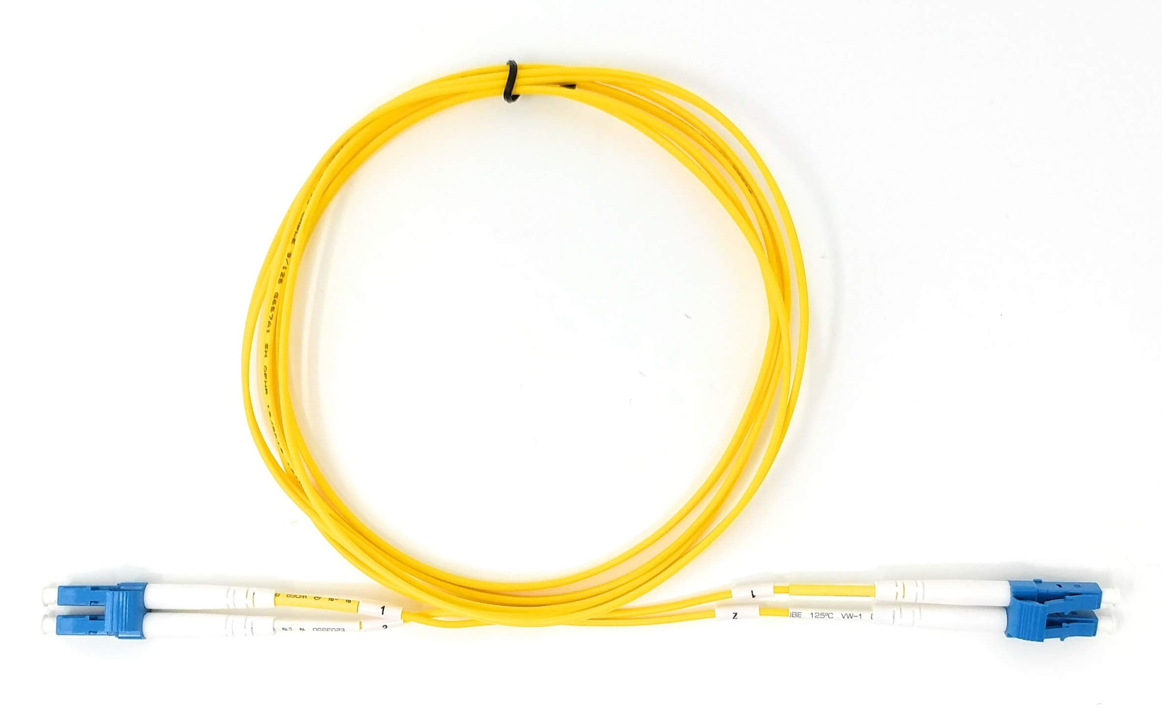 Ultra Spec 250 Meter Singlemode Duplex 1.6mm High Density Fiber Optic ...