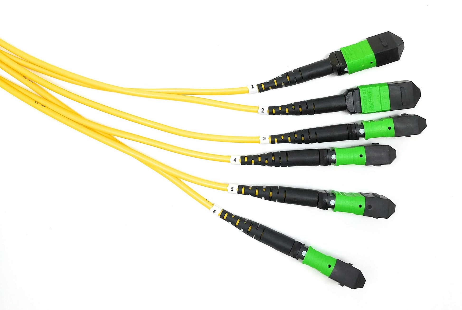 Ultra Spec Cables 72 Fiber Trunk Cable MTP Female x 6 to MTP Female x ...