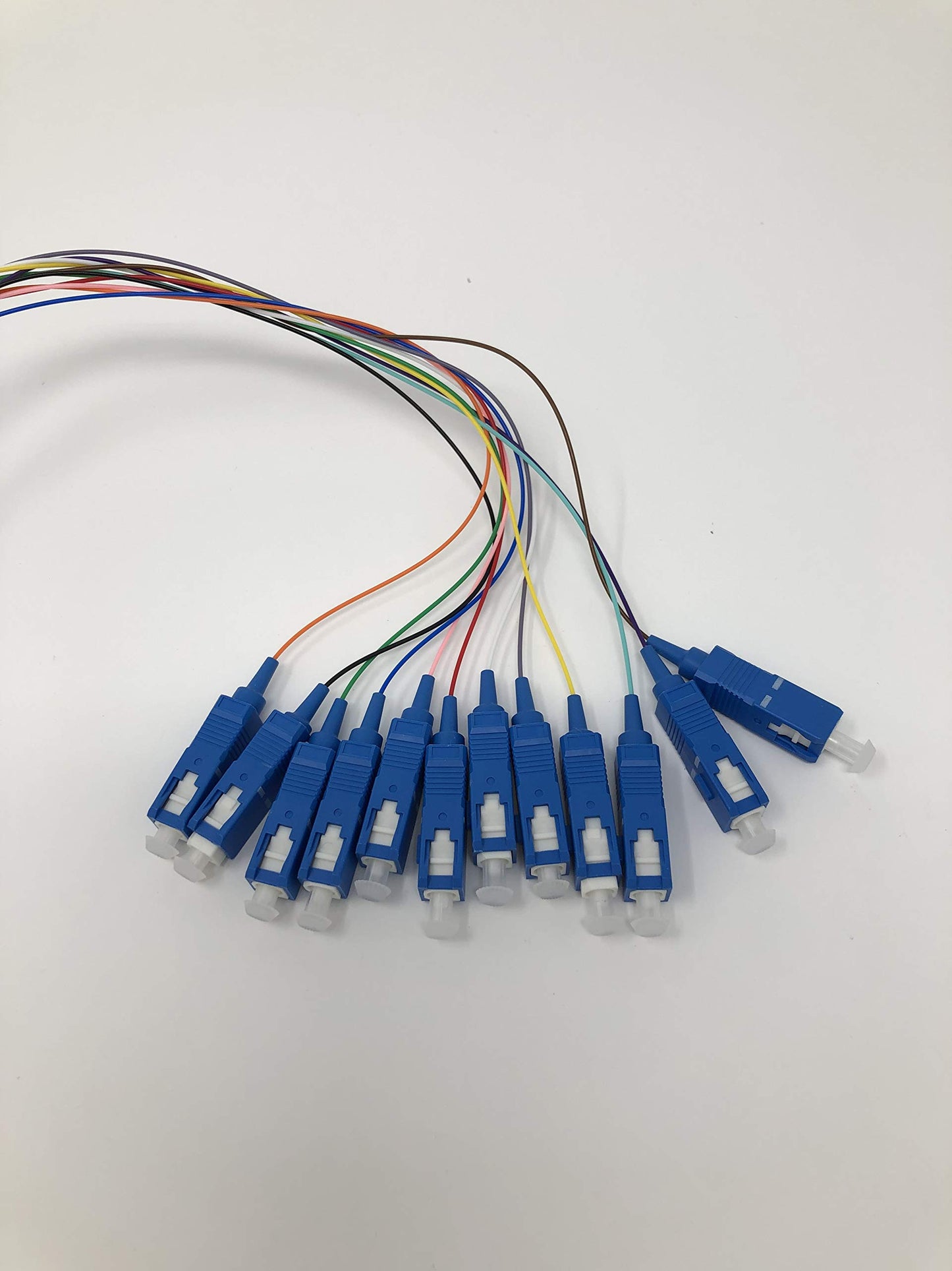 Ultra Spec Cables 12 Strand Singlemode SC-UPC Fiber Pigtail, 1 Meter ...