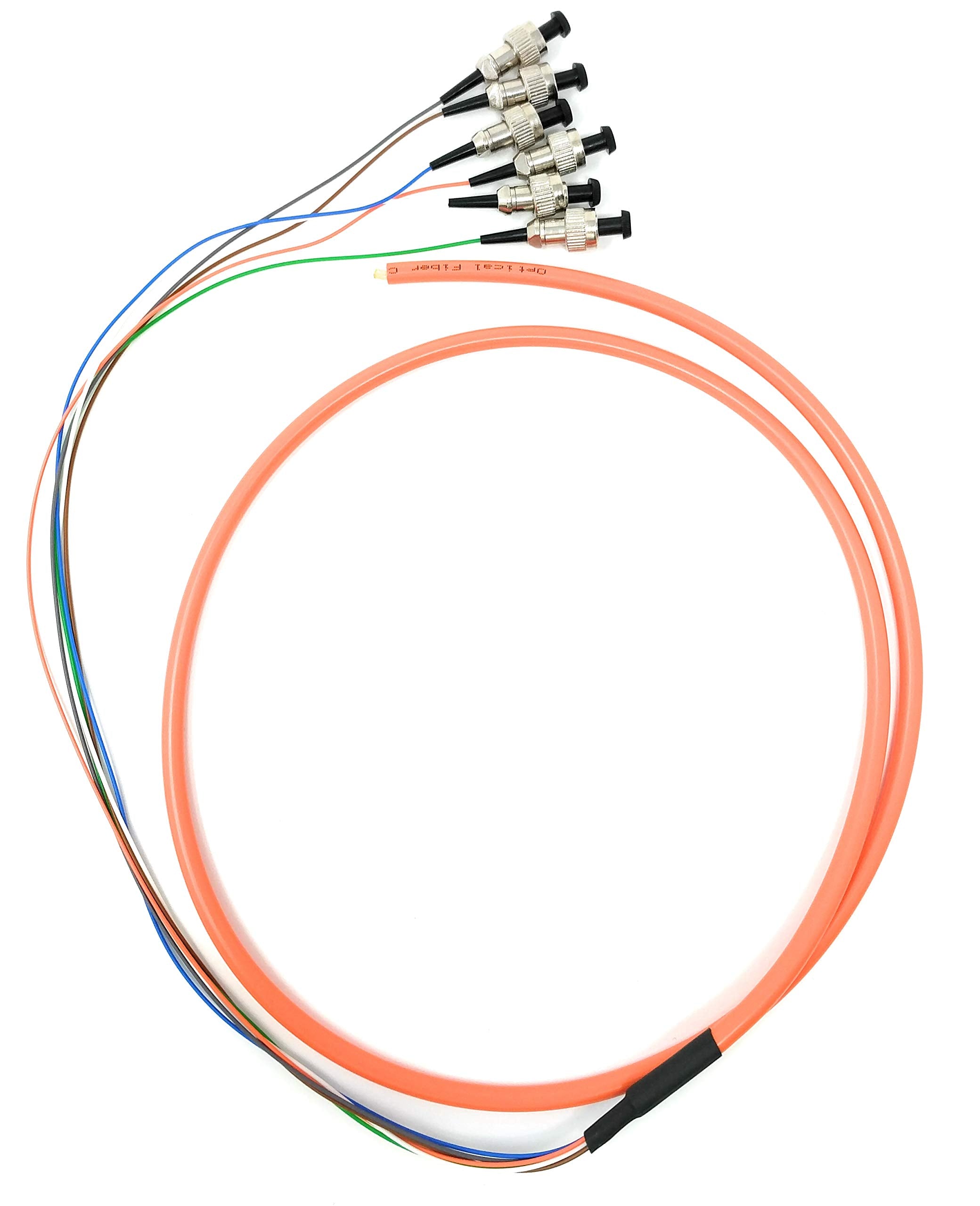Ultra Spec Cables 6 Strand Multimode OM1 62.5/125 FC-UPC Fiber Pigtail ...