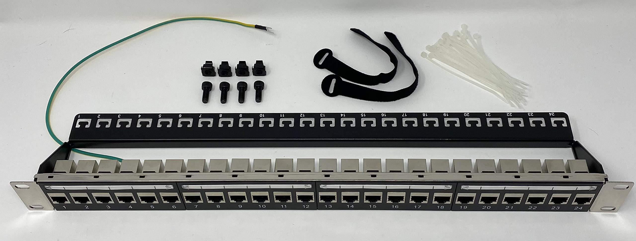 Ultra Spec Cables - Premium 1U 24 Port Cat6 Mini Shielded Patch Panel ...