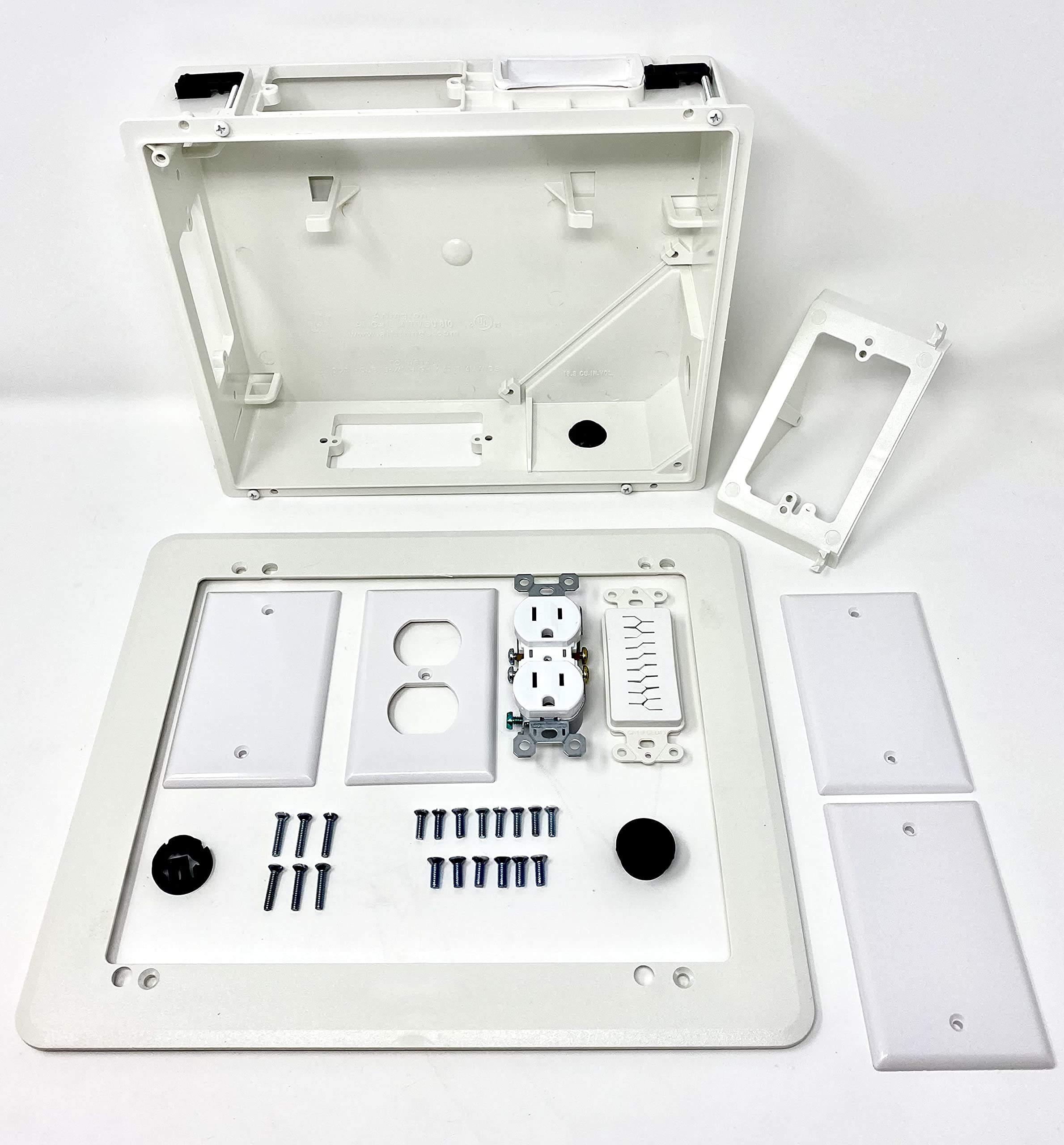 RiteAV Recessed Television Box - Conceals Power and Low Voltage Cablin