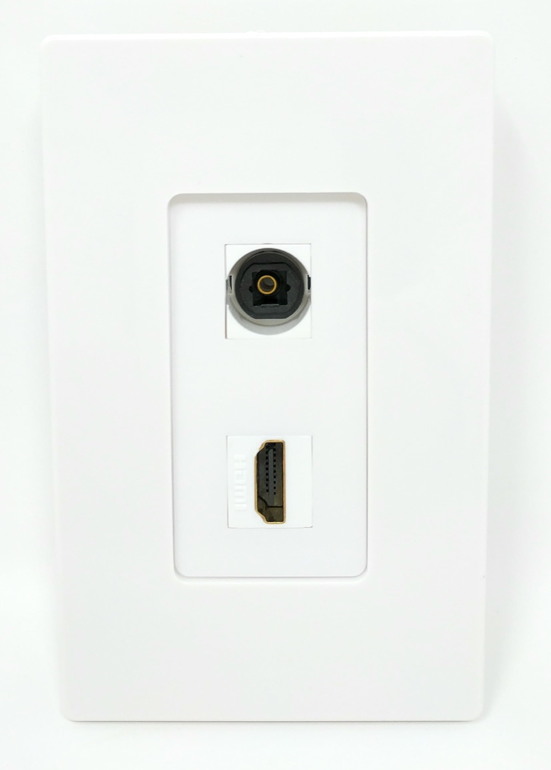 RiteAV - 1 Toslink Digital Audio Port and 1 HDMI Port Wall Plate Screw
