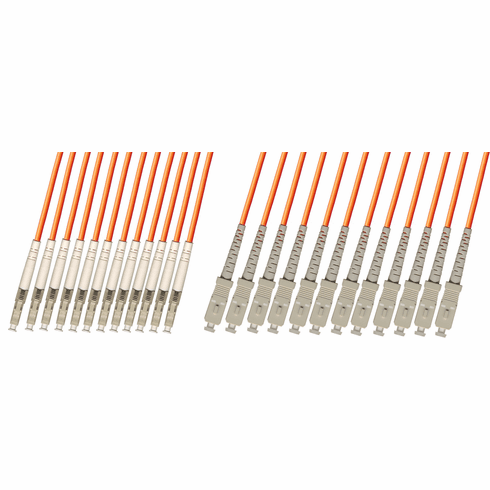 LC/SC 12 Strand Fiber Optic Cable (50/125) Multimode 100M – RiteAV