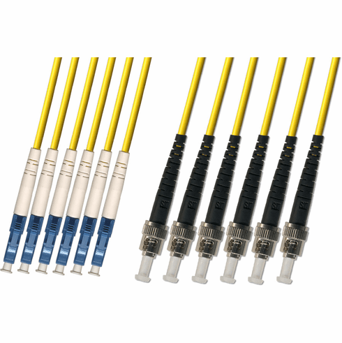 LC/ST 6 Strand Fiber Optic Cable (9/125) Singlemode 100M – RiteAV