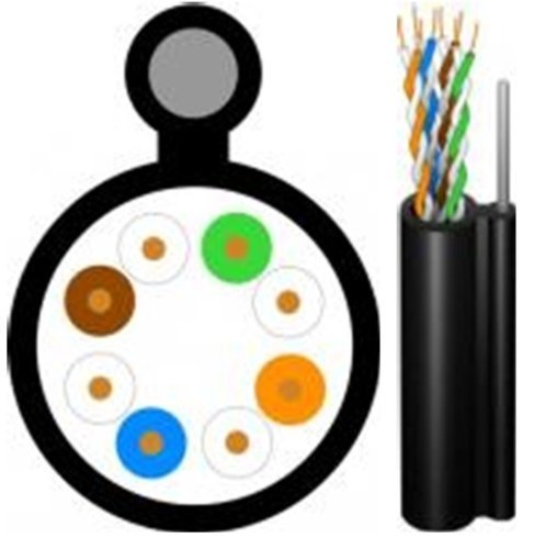 Ultra Spec Cables 100ft Aerial Cat5e Outdoor Waterproof Ethernet Cable ...