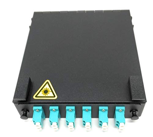 Ultra Spec Cables Wall Mount Fiber Enclosure with Spool and Loaded 6 P ...