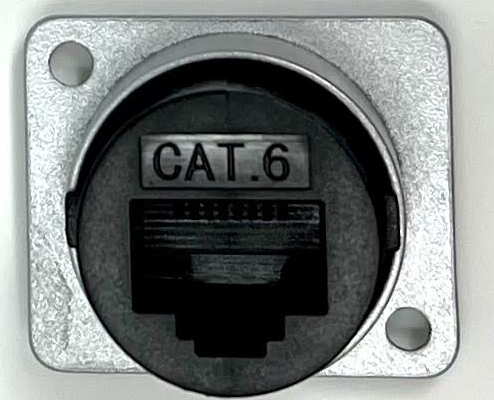 Cat 6 D Series Heavy Duty Chassis Panel Mount Connector Pass Through S ...