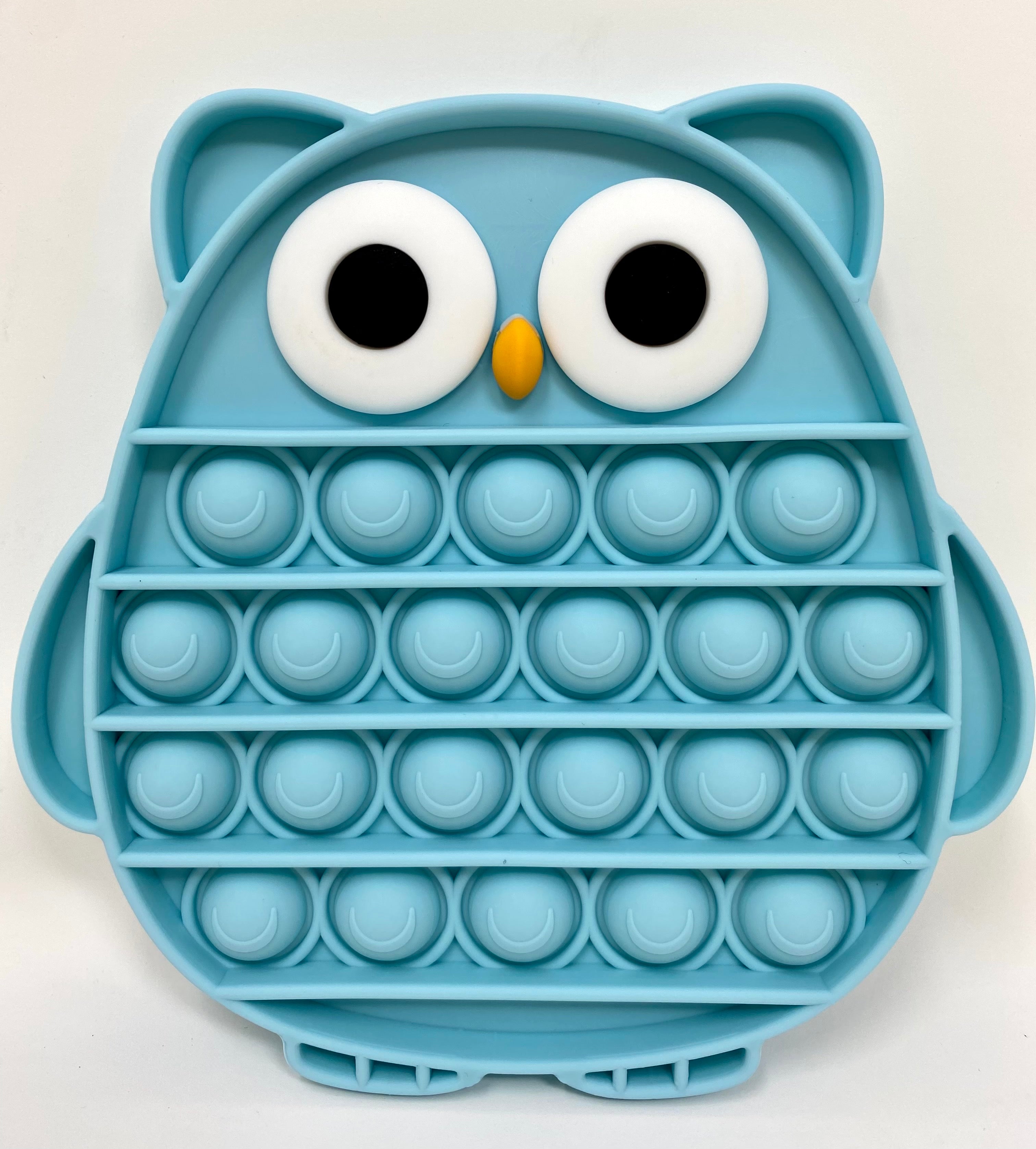 Fidget Silicone Sensory Toy - Blue Owl – RiteAV